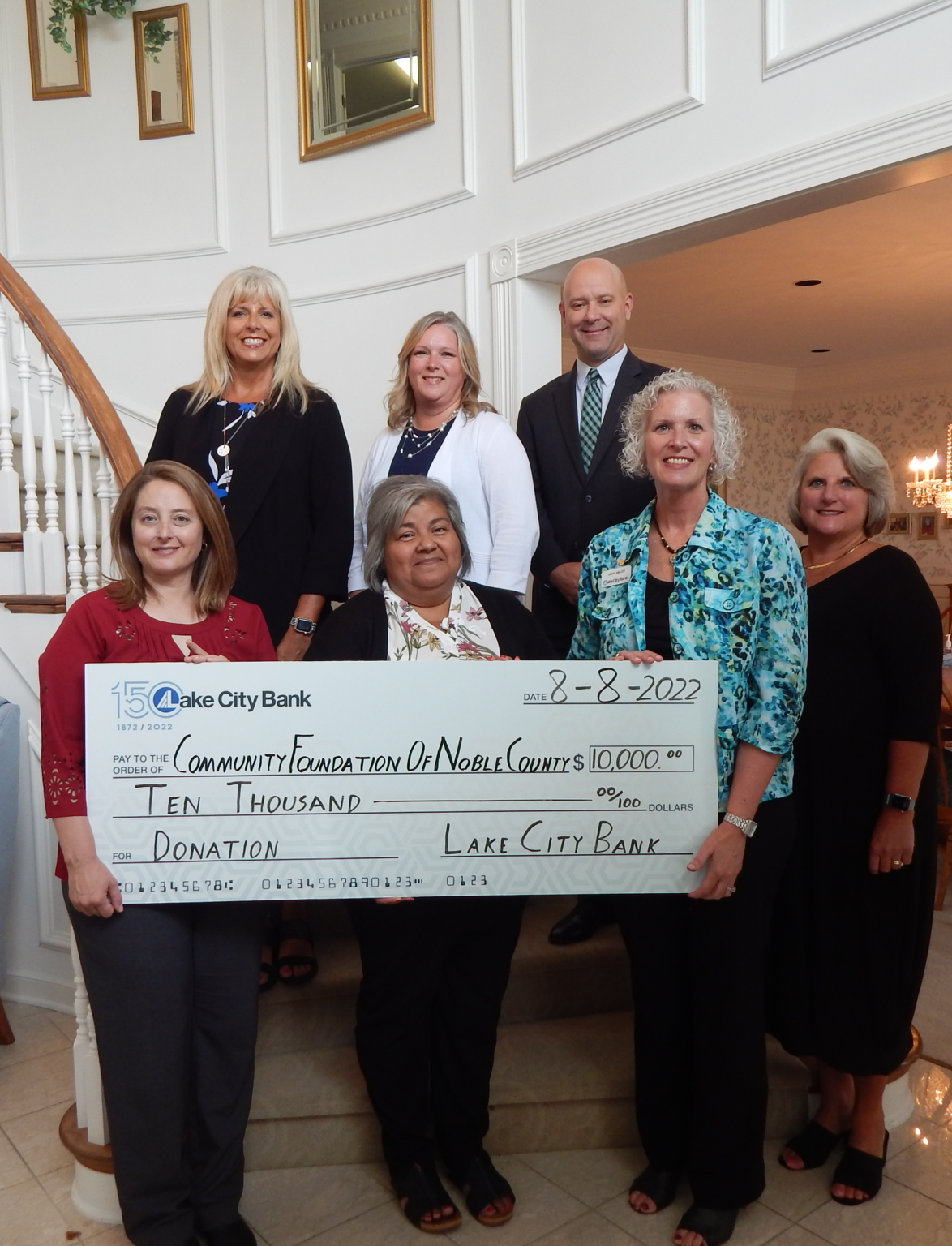 Lake City Bank Donates to Community Foundation of Noble County | Lake ...