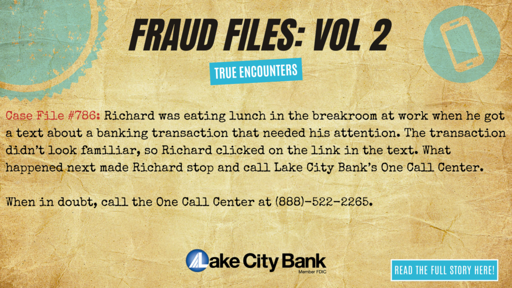 Phishing scam | Lake City Bank | Northern and Central Indiana